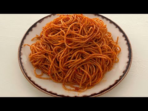 Ben Böyle Lezzetli Makarna Yememiştim! - Salçalı Spagetti Makarna Tarifi