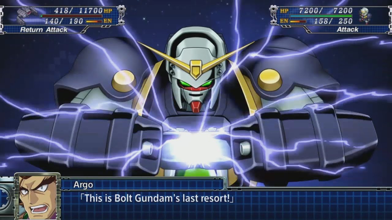 Super Robot Wars T - Bolt Gundam Attacks - YouTube