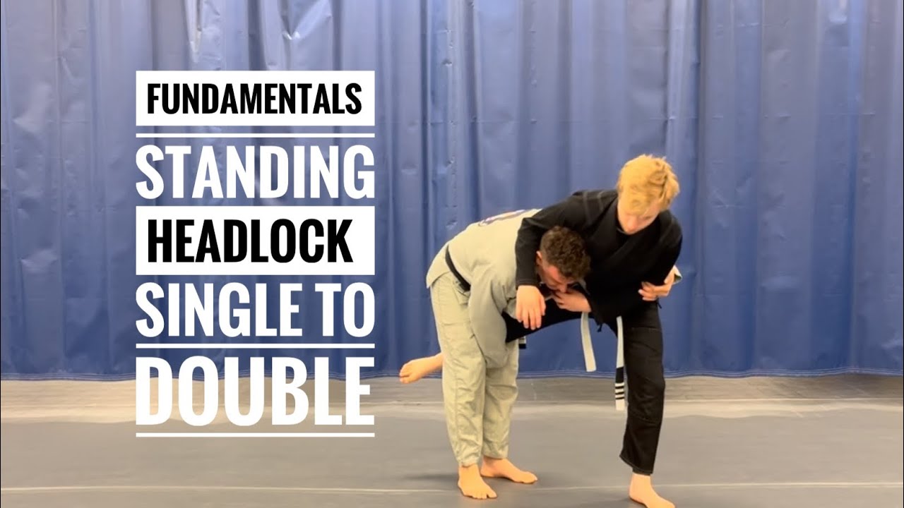 BJJ - Standing Headlock Escape | Single to Double Leg Takedown - YouTube