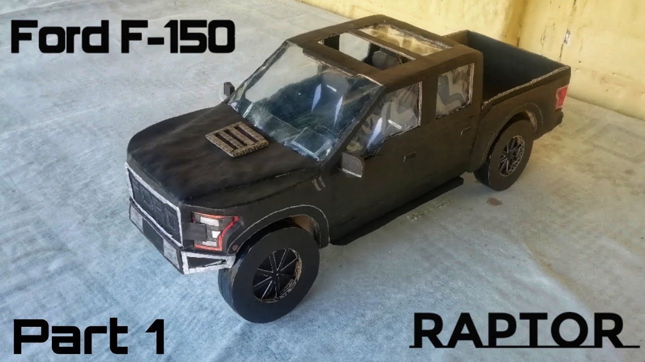 How to make Ford F150 from cardboard || F-150 Raptor || Cardboard ...