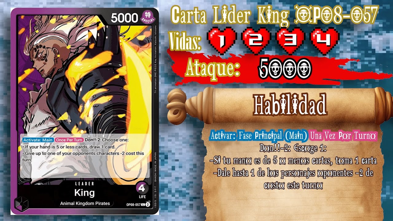 One Piece TCG Lider King META OP08 - YouTube