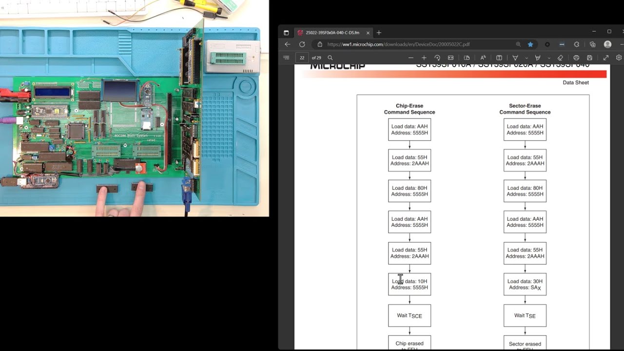 80286 Build, Ep. #73 - Onboard ROM Updates, part 2 (shadow ROM, erase ...