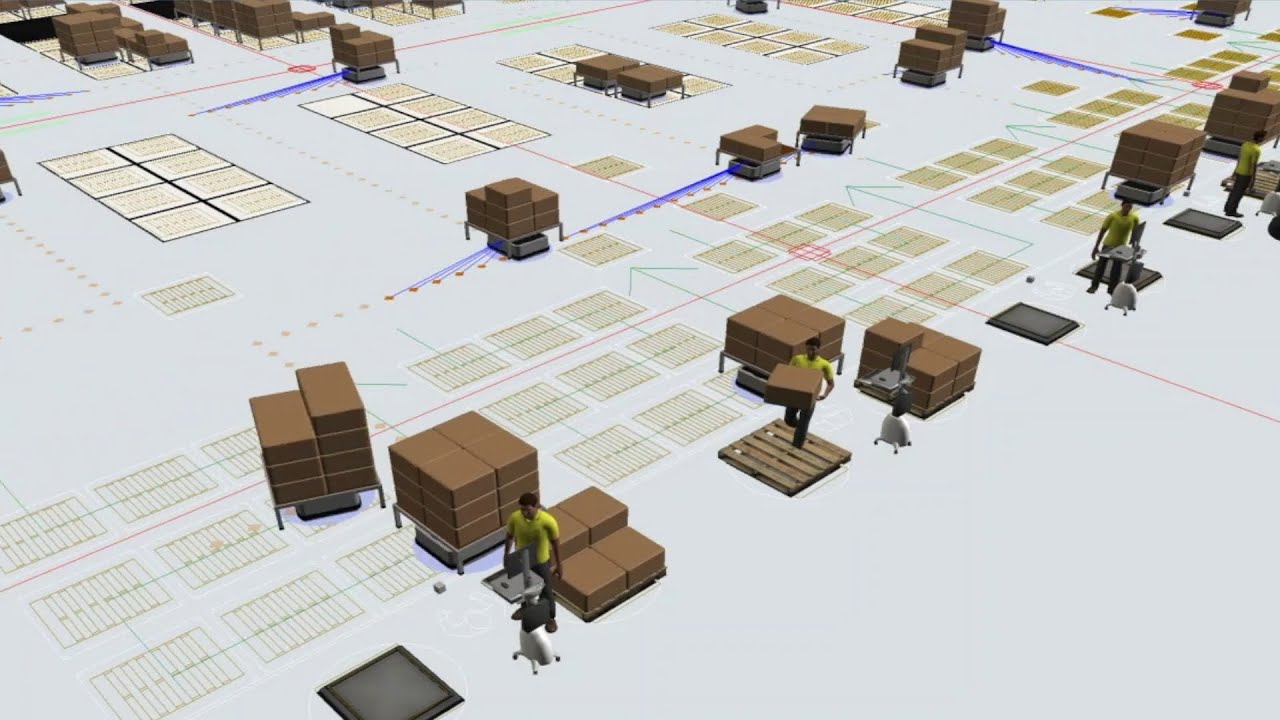 Pallet AMRs Simulation | Invata Intralogistics - YouTube