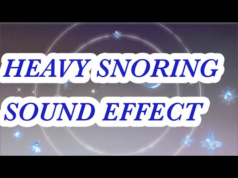 Heavy snoring sound effect - YouTube