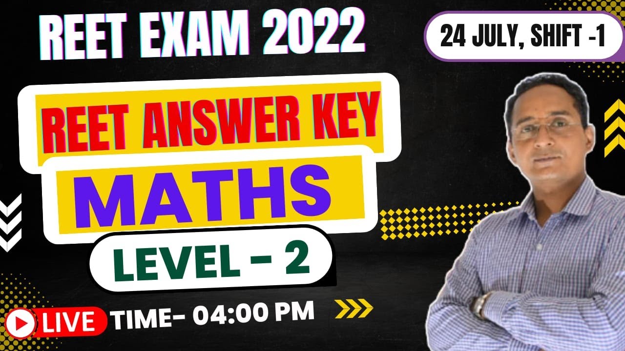 REET EXAM 2022 | REET MATHS ANSWER KEY 2022 | reet maths paper solution ...