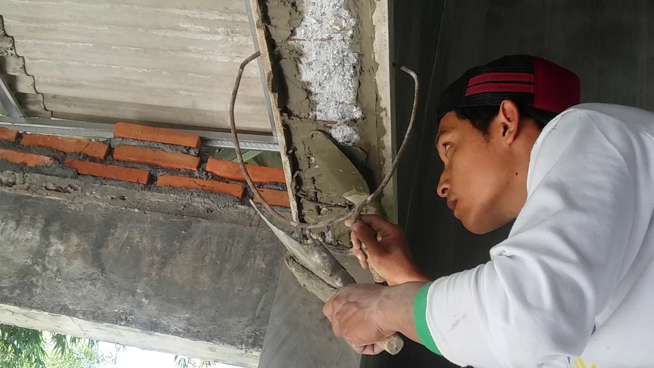Cara praktis membuat benangan cor balok gantung - YouTube