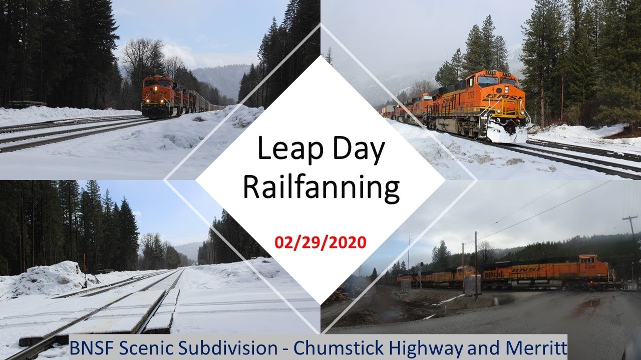Leap Day Railfanning on the BNSF Scenic Subdivision - YouTube