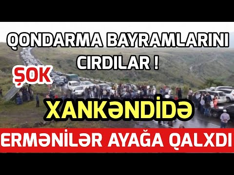 SON DEQIQE ! XANKƏNDİDƏ ermənilər ayağa qalxdı!  Qondarma bayraqlarını cırdılar! - xeberler , xeber