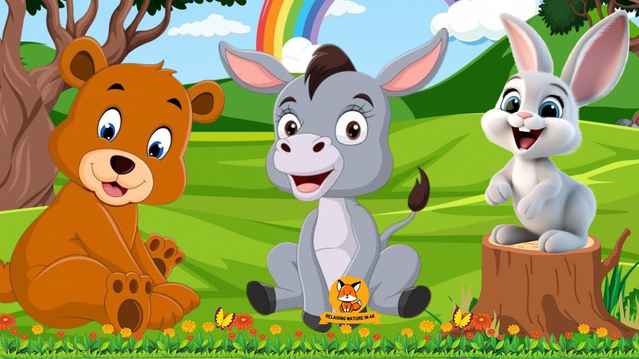 Happy Animal Moments: Brown Bear, Donkey, Rabbit, Armadillo,.. | Animal ...