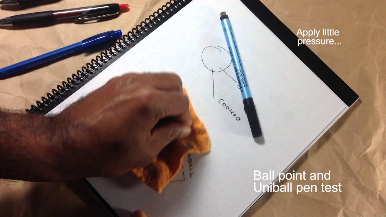 Letterforms Ballpoint & Uni-Ball Pen Test - YouTube