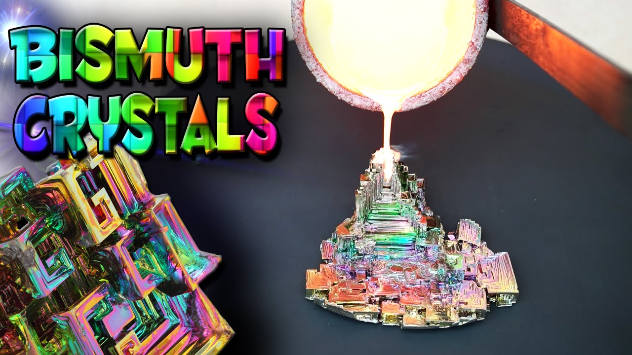 Molten Copper vs Bismuth Crystals - YouTube
