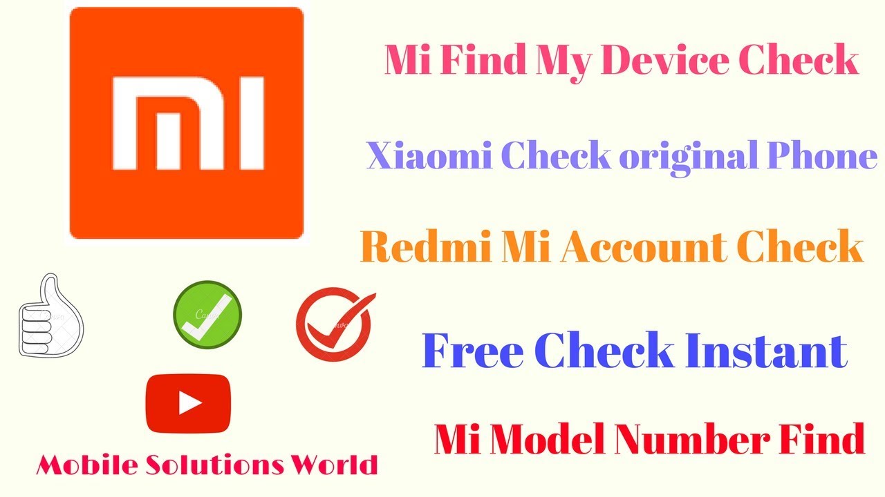 Redmi/Mi/Xiaomi IMEI Check - YouTube