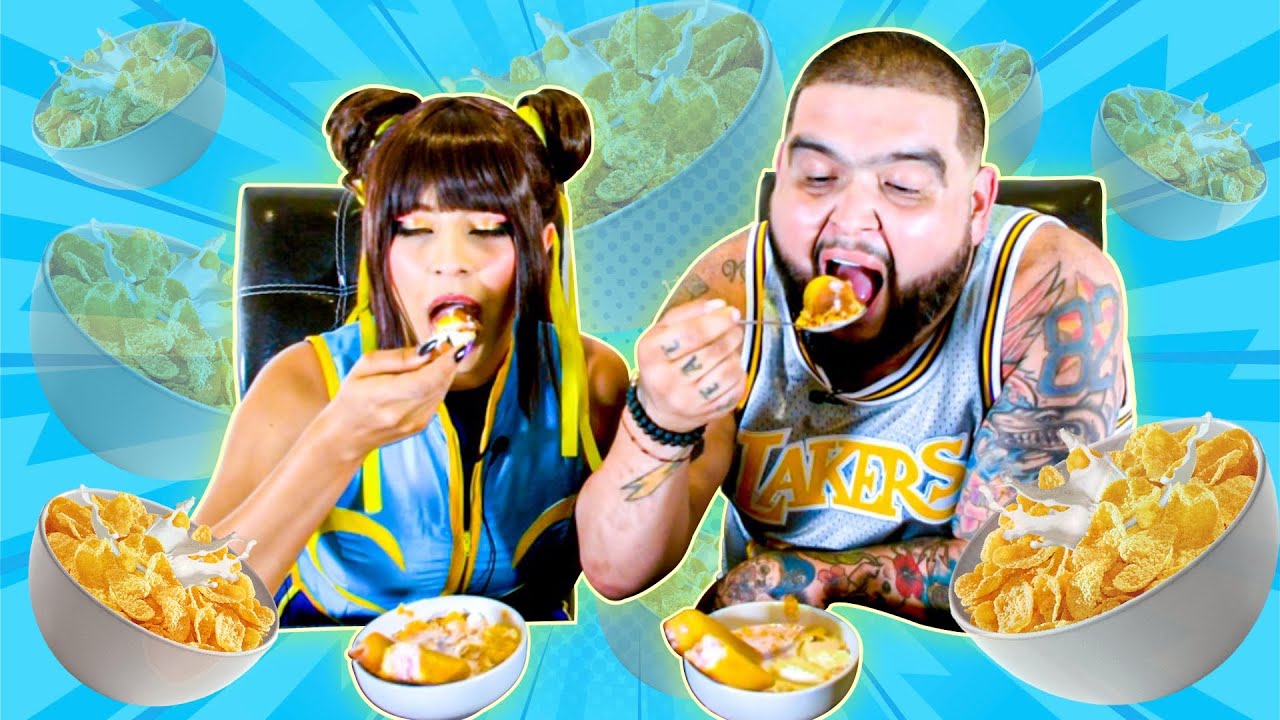 CEREAL ESCALERA AL CIELO con MAMYOUU | Botaneando con La Mole - YouTube