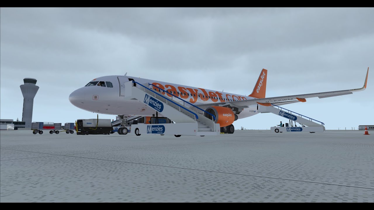 Aerosoft A320 Easyjet | ILS Approach and Landing into Jersey | FSX ...