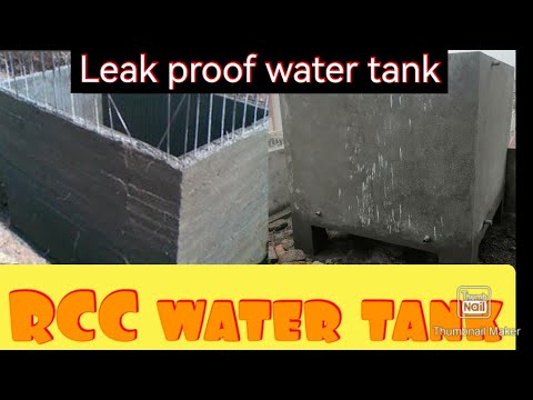How to build rcc leaking proof water tank for life time - YouTube