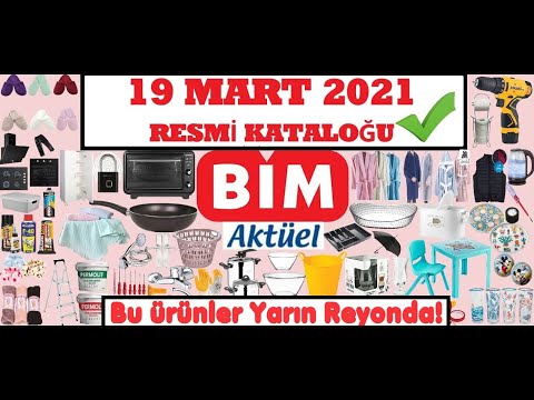 BİM AKTÜEL 19 MART 2021 RESMİ KATALOĞU - BİM AKTÜEL ÜRÜNLER - BİM KAMPANYA - BİM İNDİRİMLERİ