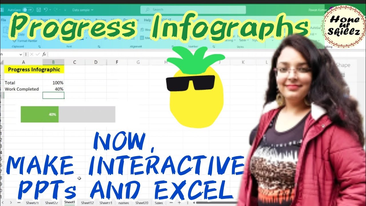 Make PPTs and Excel Dashboards interesting - Progress Infographics ...