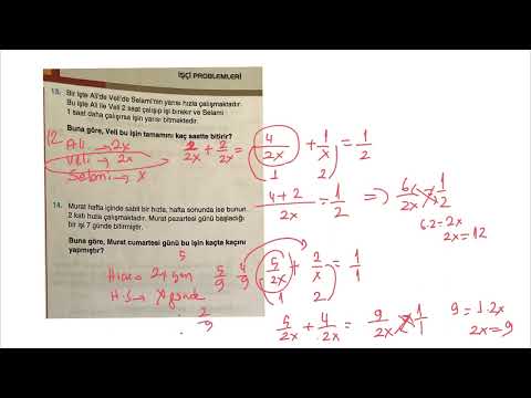 Acil Matematik Başlangıç Problemleri |İşçi Problemleri |Sayfa 74_75