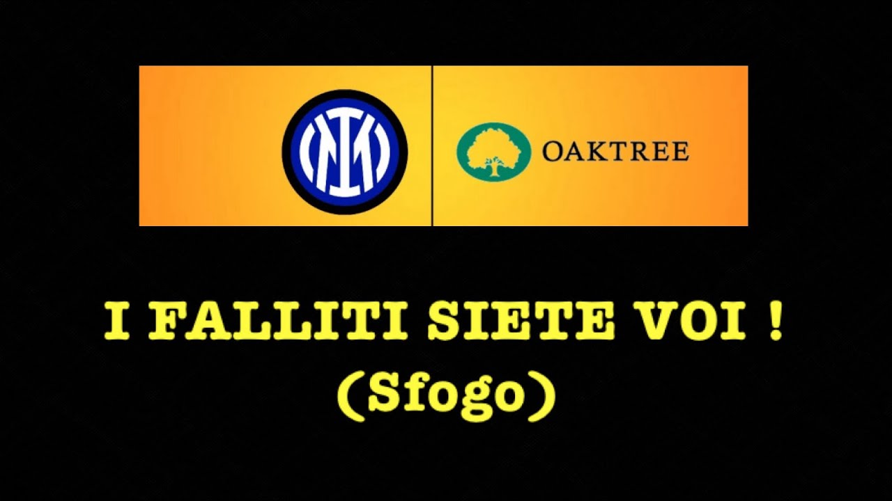 I FALLITI SIETE VOI ! #oaktree - YouTube