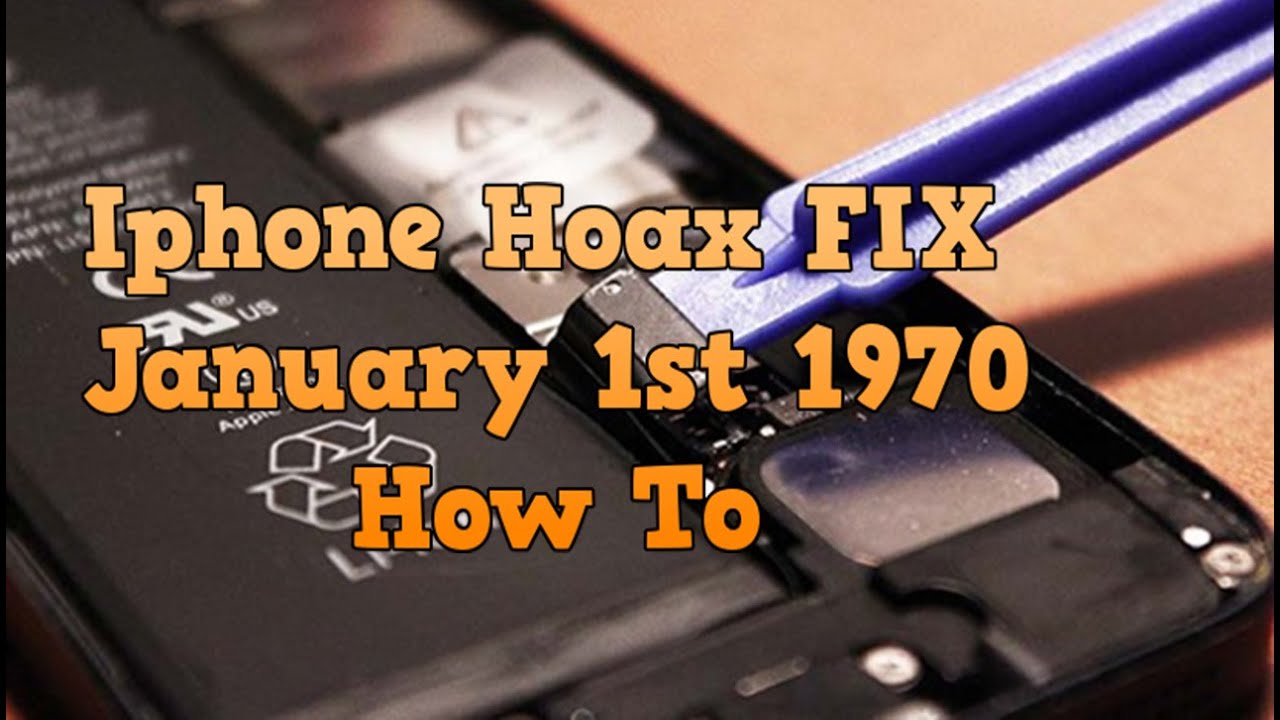 How to FIX Iphone 6 from January 1st 1970 hoax bricked iPhone - FIX ...