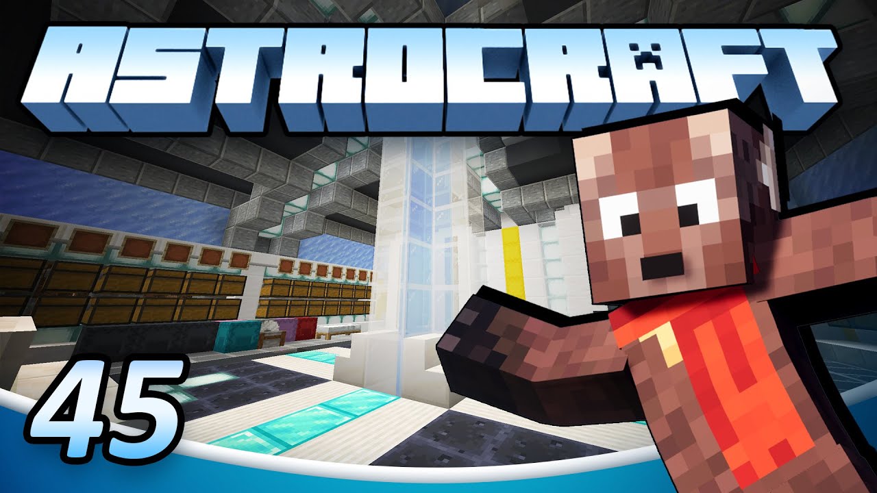 SPACE CENTER BASE! | Minecraft Astrocraft #45 - YouTube