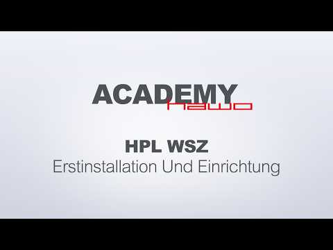 HPL WSZ - Erstinstallation Und Einrichtung - YouTube