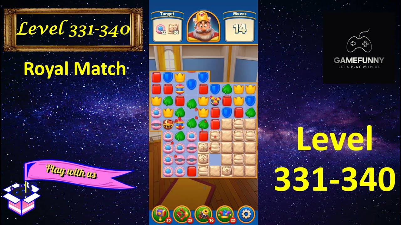 Royal match level 331-340 - YouTube