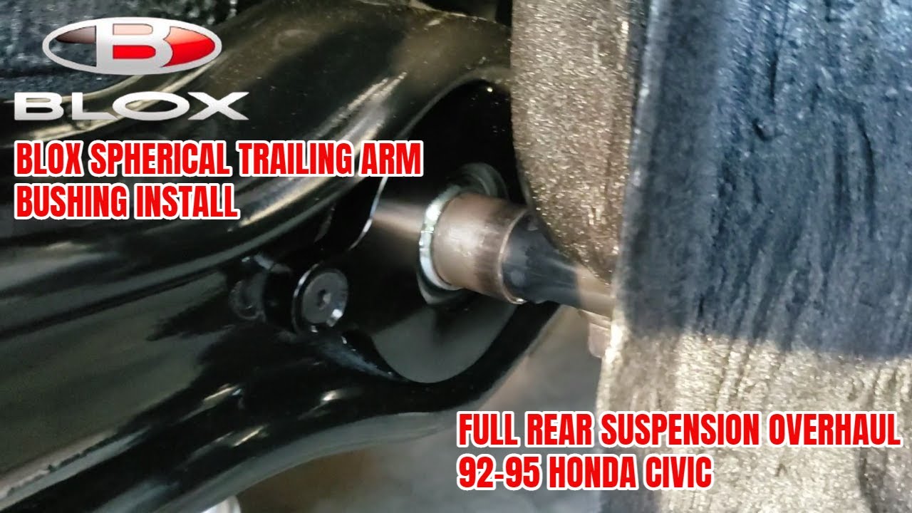 Honda civic/Acura integra rear suspension rebuild part2 blox spherical ...