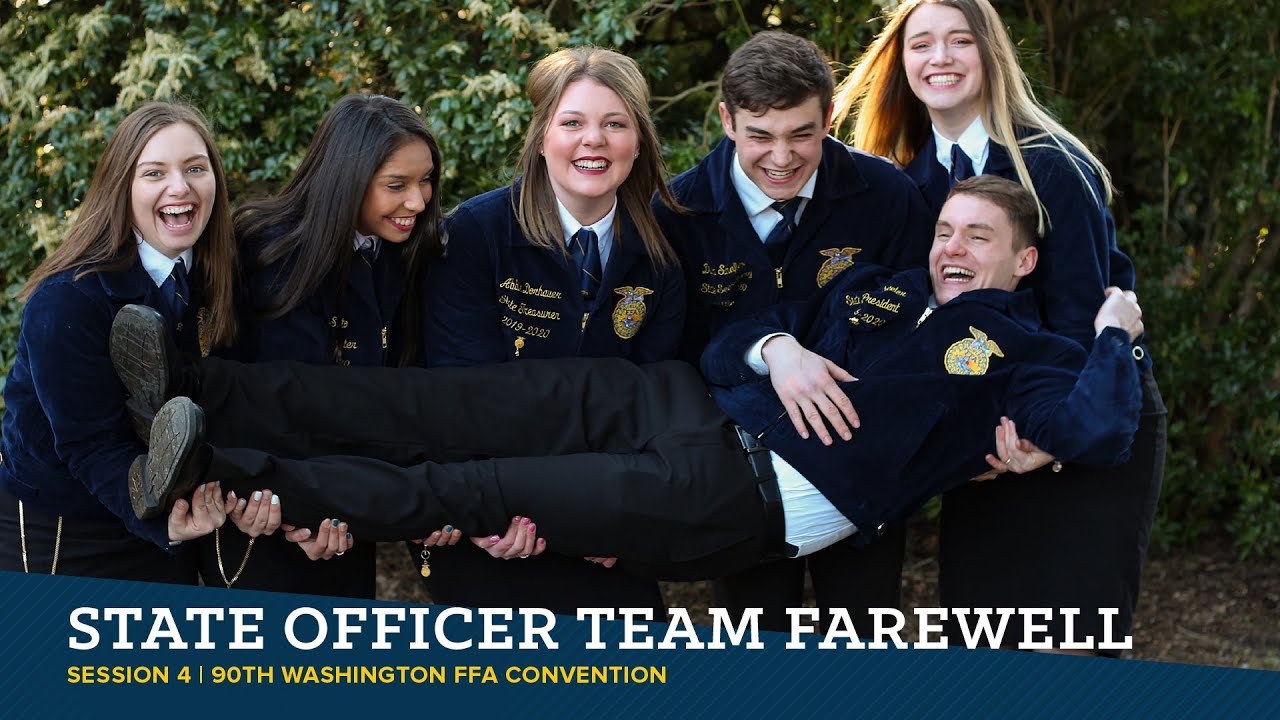 State Officer Team Farewell | 90th Washington FFA Convention - YouTube