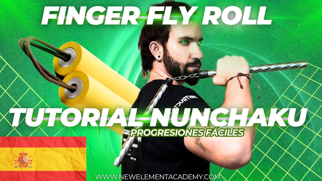 Tutorial Nunchaku Freestyle - Finger Fly Roll 🟢🟡 - YouTube