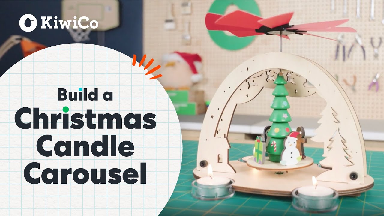 How to Build Your Own Christmas Candle Carousel | KiwiCo - YouTube