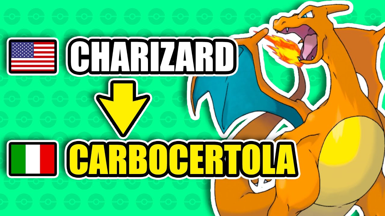 I NOMI dei Pokémon in ITALIANO: Prima Generazione - YouTube