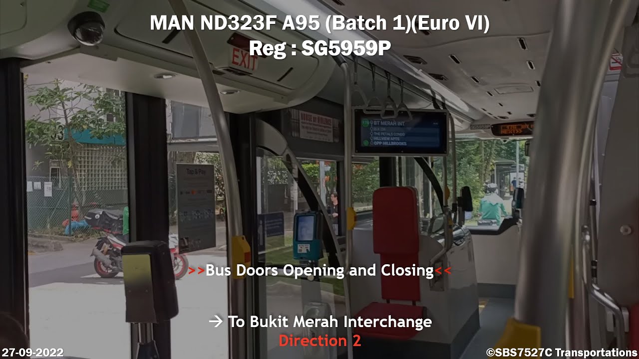 [SMRT Buses] MAN A95 Euro VI (Batch 1) : Doors Open & Close - YouTube
