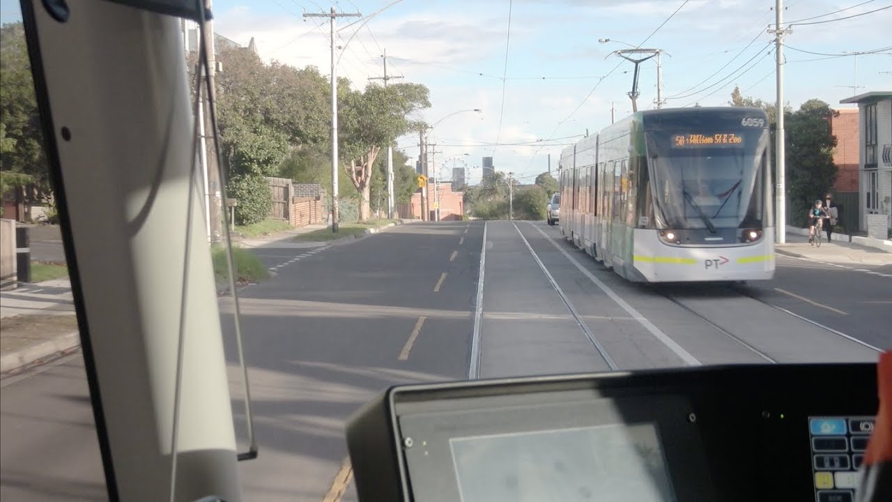 Driver's View with E class Tram 58 West Coburg to Toorak Part 3 to ...