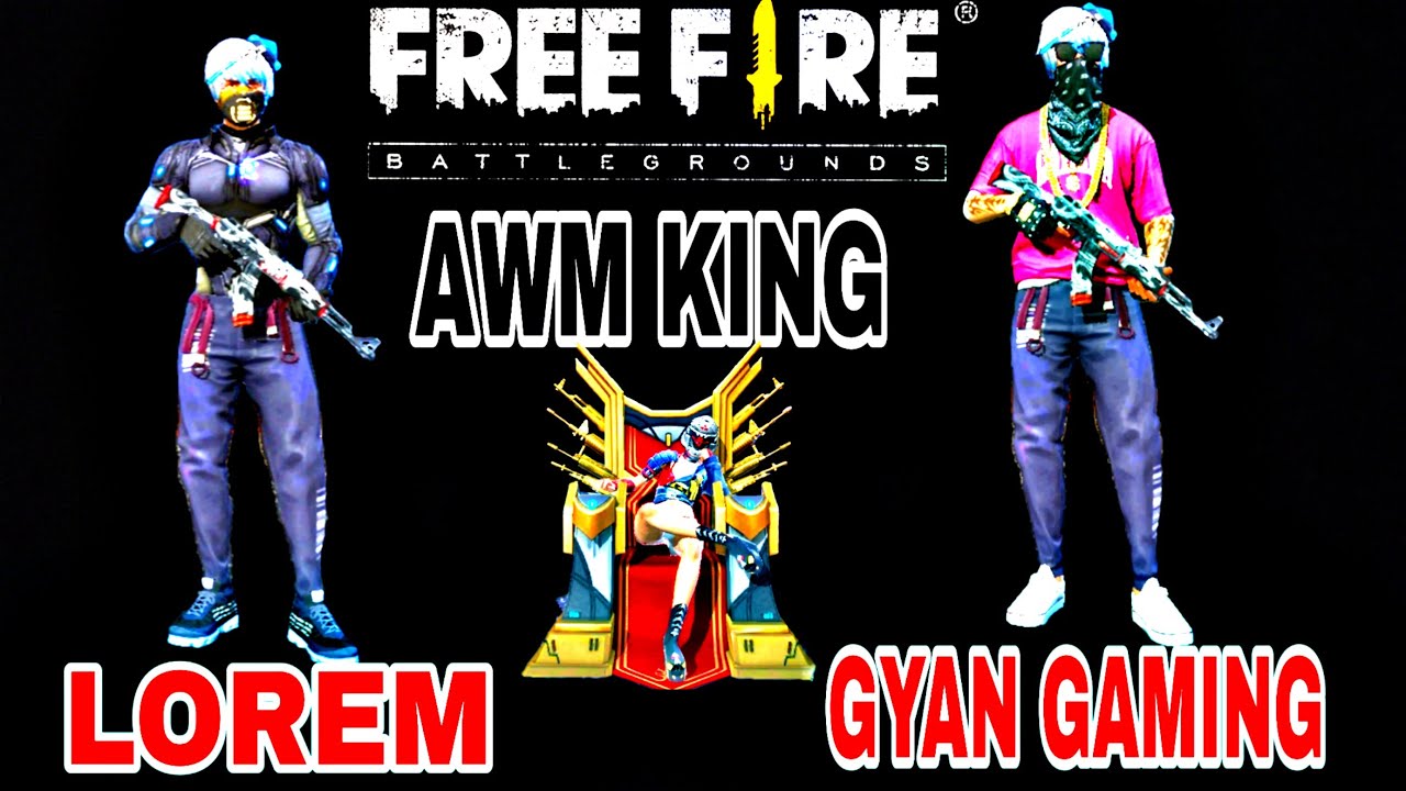 AWM KING? || GYAN GAMING VS LOREM FREE FIRE || FASTEST AWM PLAYER IN ...