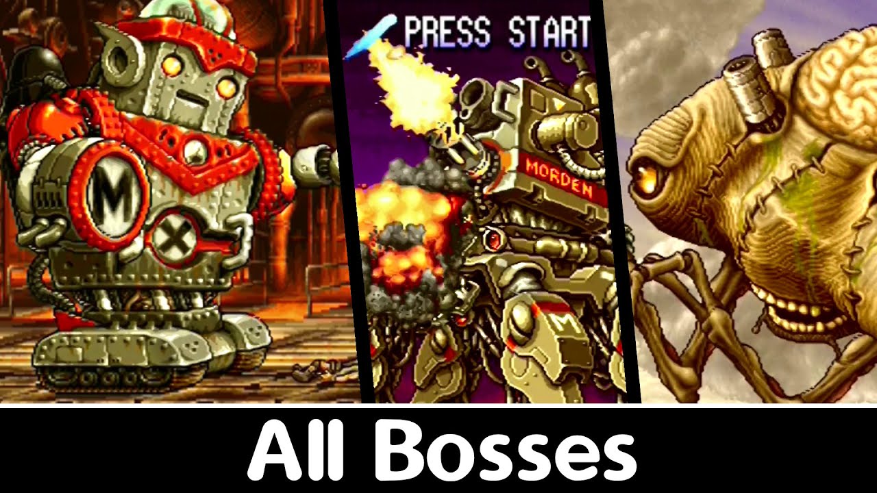 Metal Slug Anthology - All Bosses (PS2, PSP, PC, Wii) - YouTube
