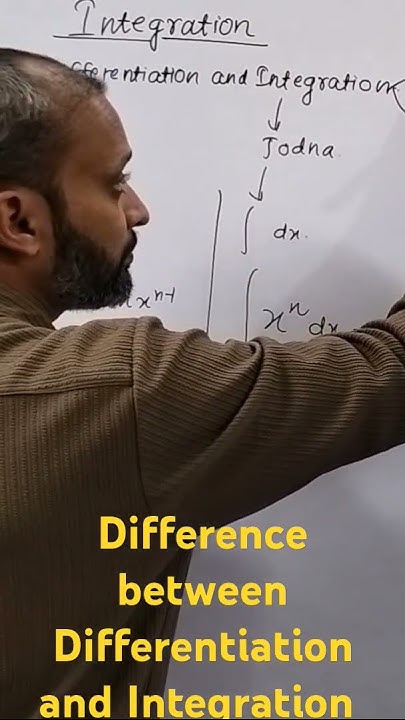 What is the Difference between Differentiation and Integration - YouTube