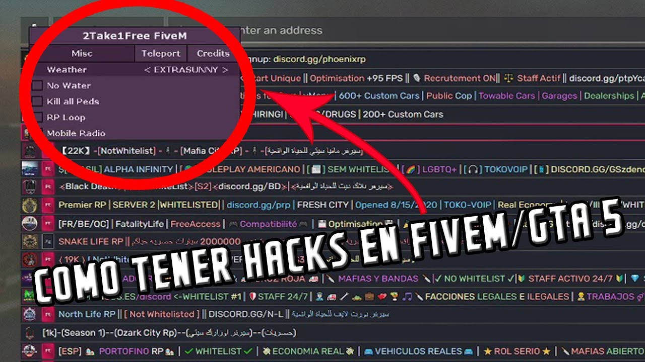 Como instalar HACKS en GTA 5/FIVEM!! - YouTube