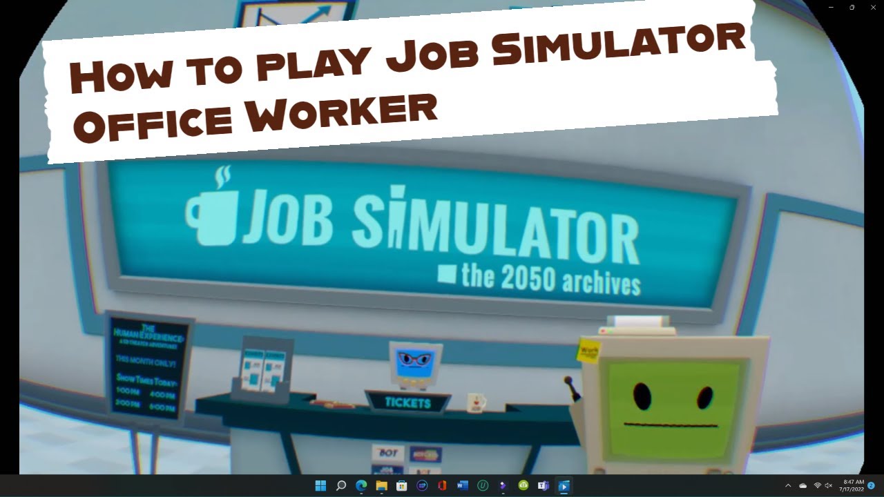 Job Simulator Day 1 of being an Office Worker - YouTube