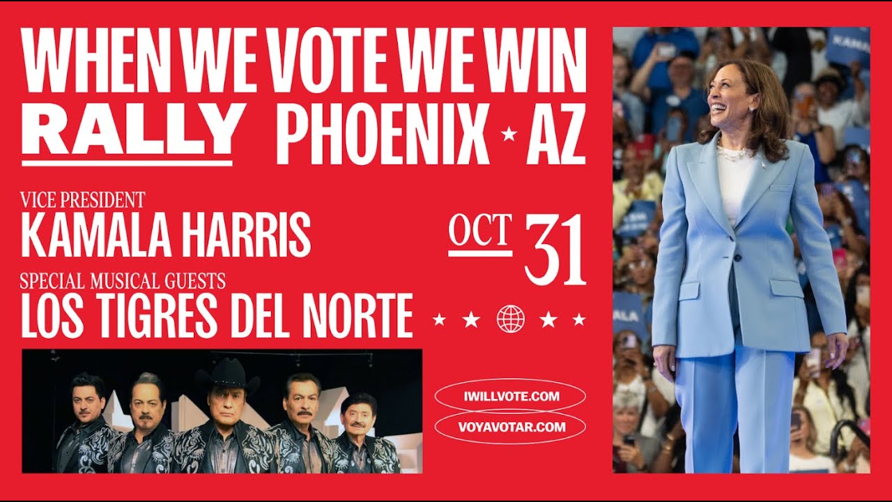 Arizona Rally with Vice President Harris + Special Musical Guests Los ...