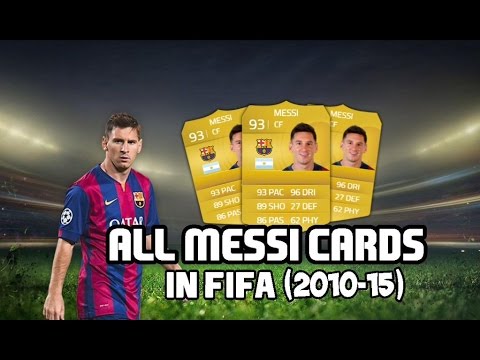 All Messi Cards in FIFA - YouTube