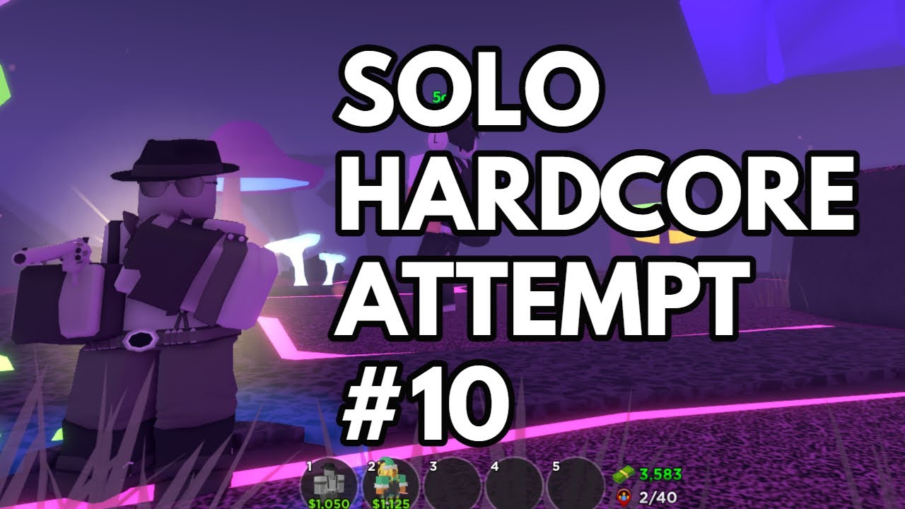 Solo Hardcore Attempt 10 Roblox Tower Defense Simulator Tds Youtube