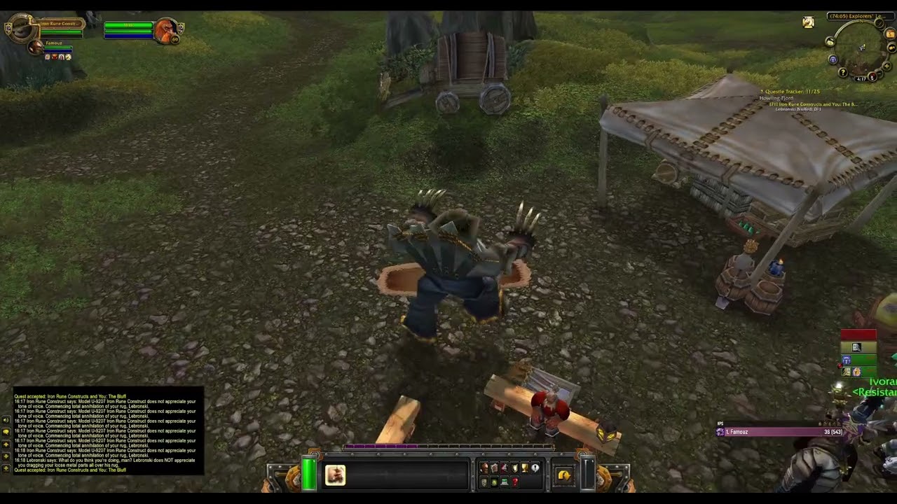 WoW: Wotlk Quests | Iron Rune Constructs and You: The Bluff - YouTube