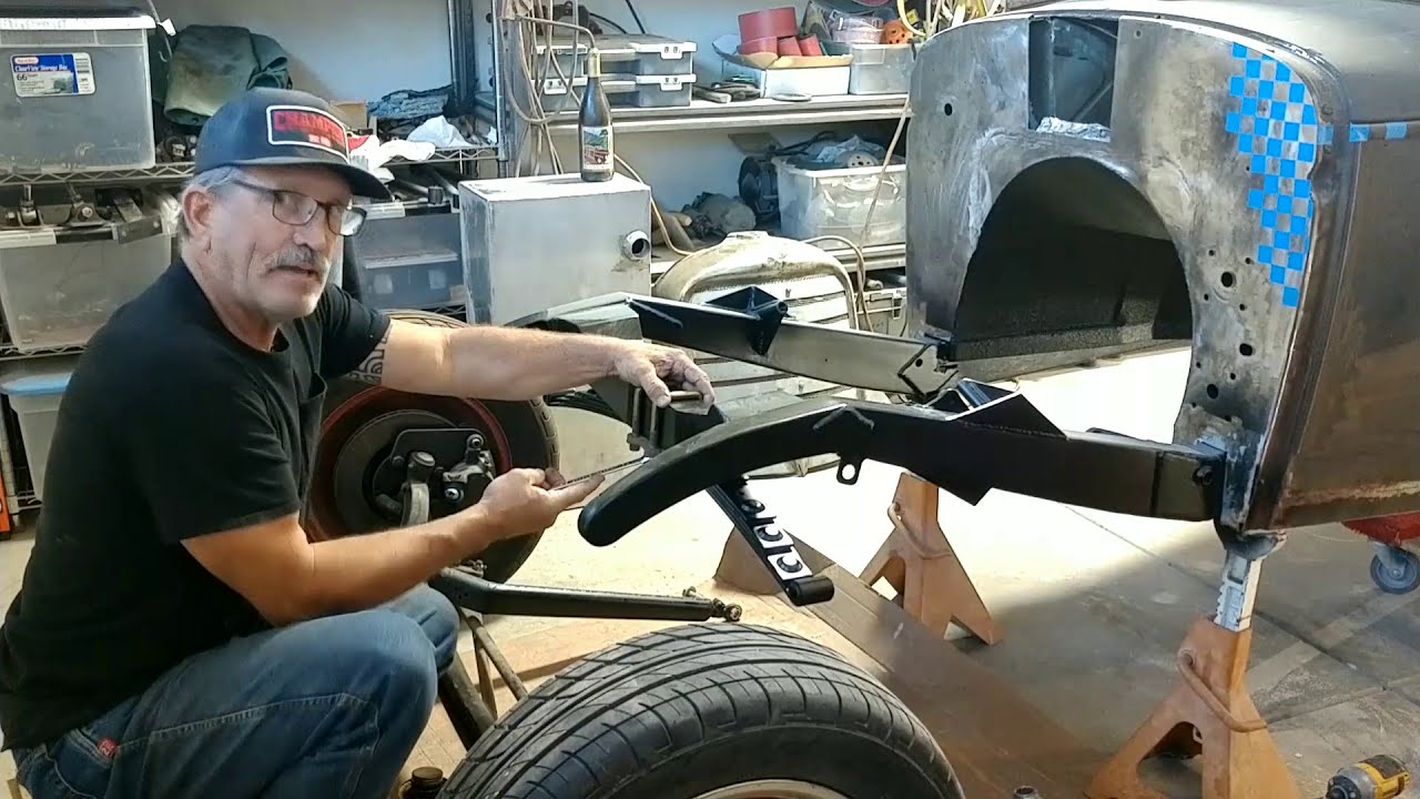 Rat Rod front end installed - YouTube