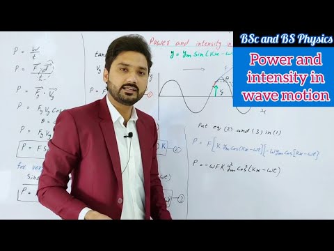 power and intensity in wave motion | waves and oscillation | physics ka ...