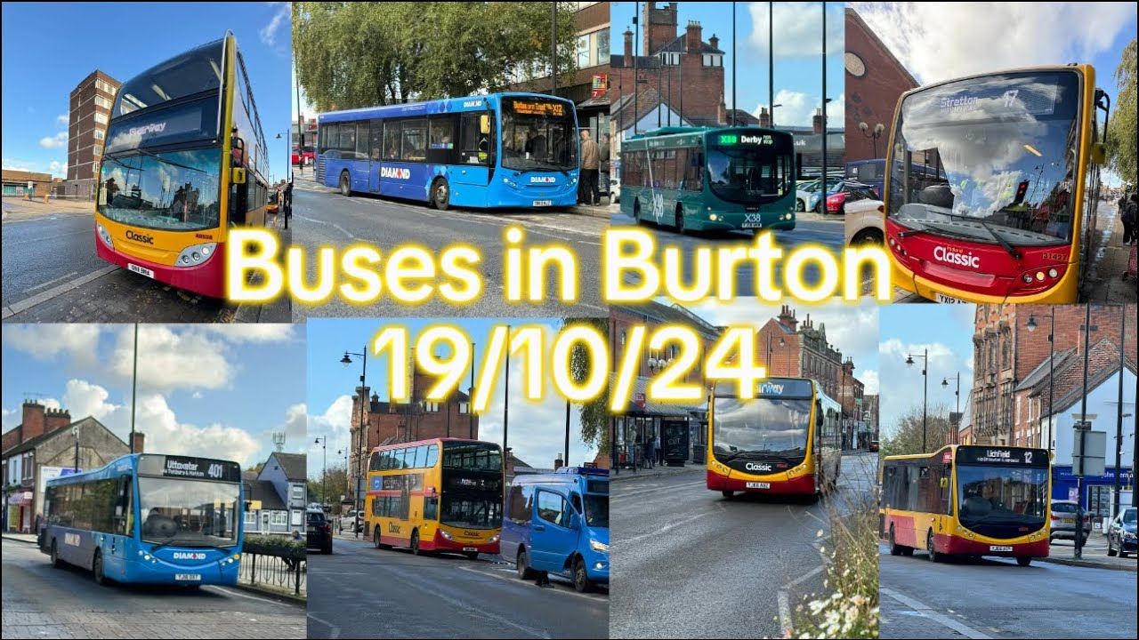 Buses in Burton October 2024 - YouTube