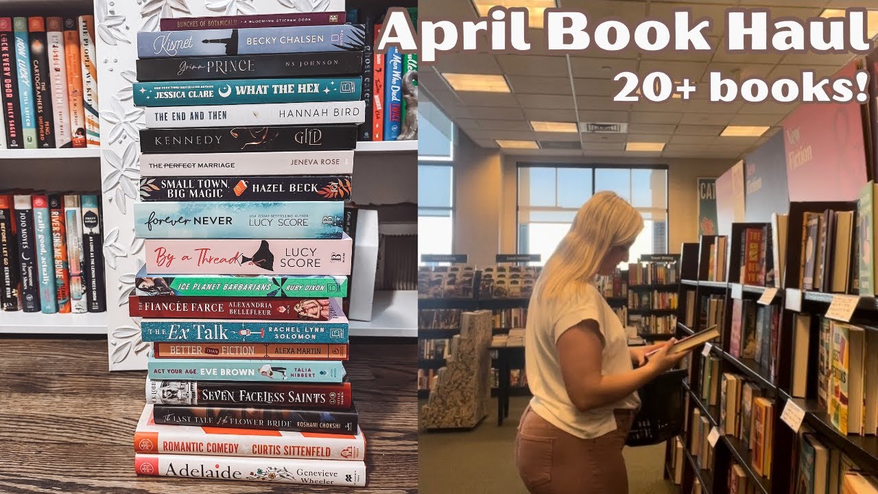 APRIL BOOK HAUL | I bought 20 books this month 😳📚 - YouTube