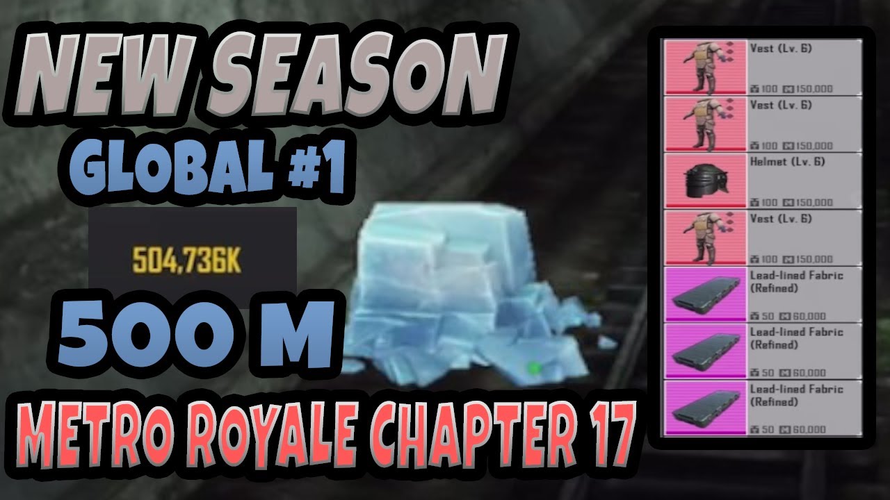 NEW SEASON - 500M IN ONE DAY - PUBG METRO ROYALE CHAPTER 17 - YouTube