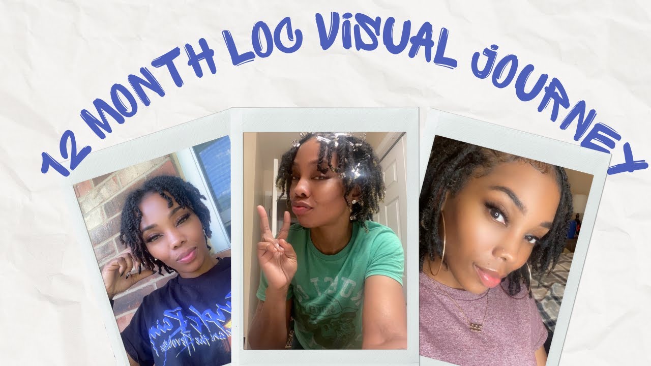 1 year Visual Loc Journey! Loc Journey 1-12 Months || Visual Loc ...