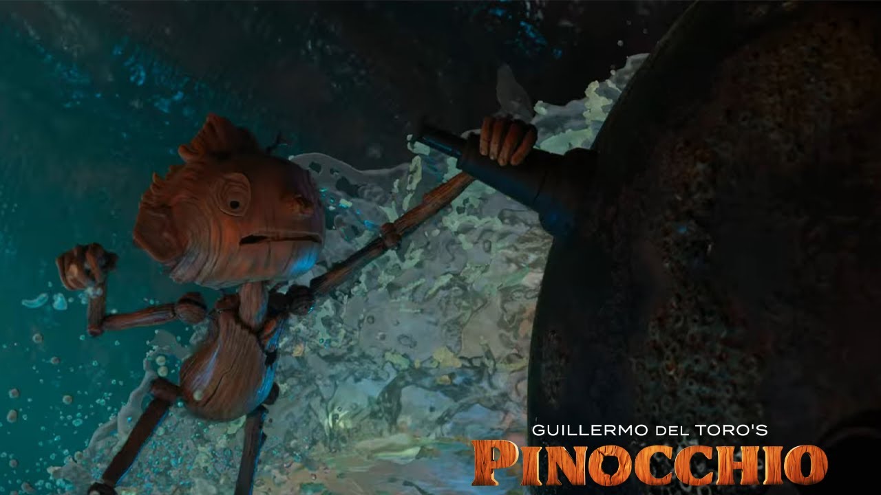 GUILLERMO DEL TORO'S PINOCCHIO | Pinocchio Vs Dogfish - YouTube
